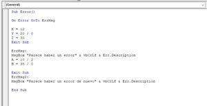 Manejo de Errores en VBA | Excel a tu medida