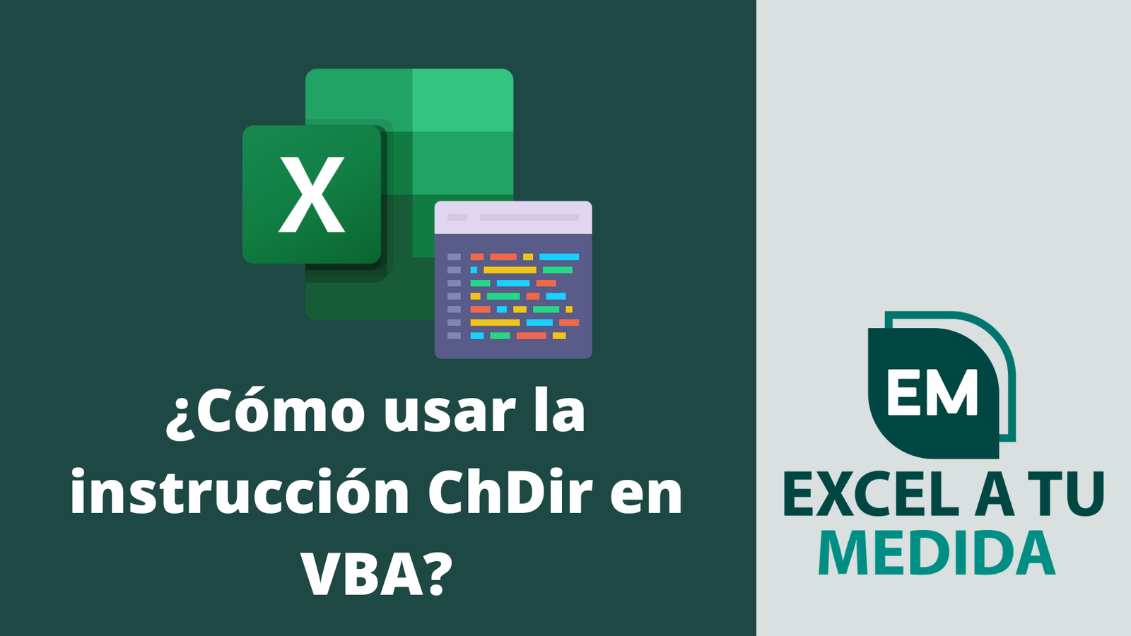 ¿Cómo usar la instrucción ChDir en VBA? - Excel a tu medida