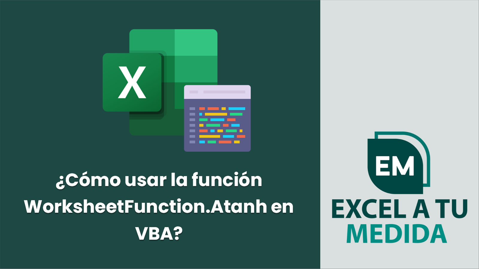 ¿Cómo usar la función WorksheetFunction.Atanh en VBA? | Excel a tu medida