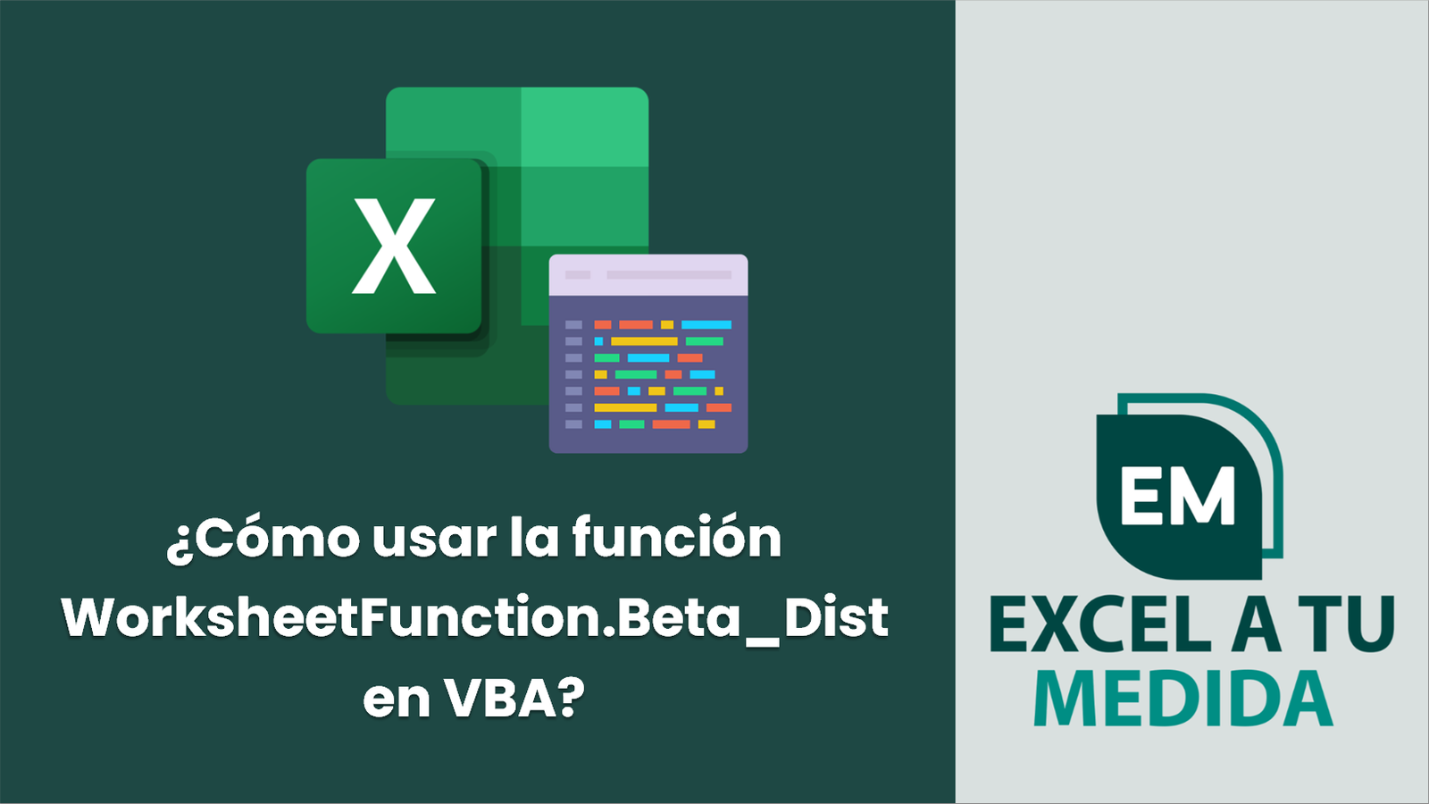 ¿Cómo usar la función WorksheetFunction.Beta_Dist en VBA? | Excel a tu ...