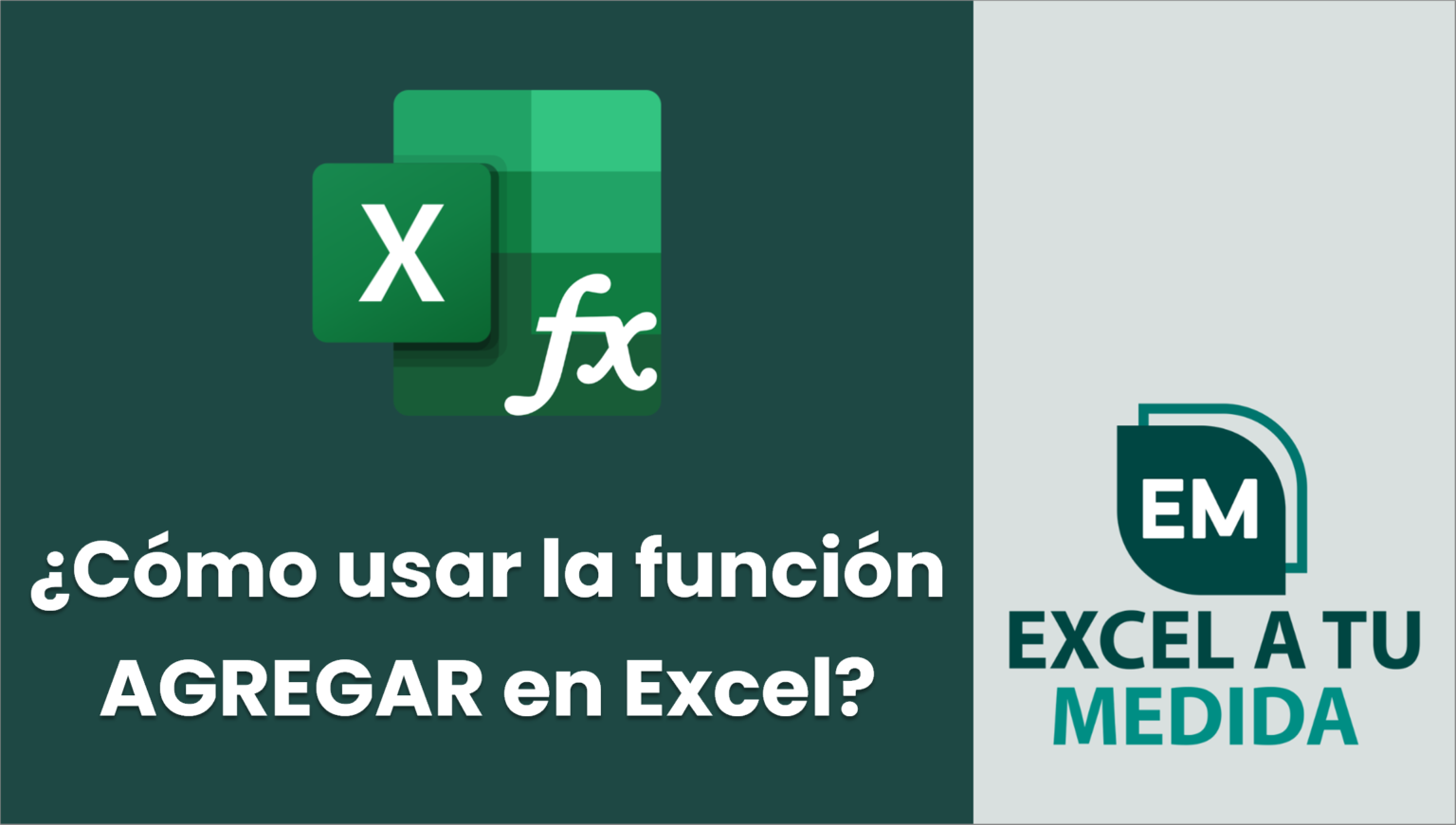 ¿cómo Usar La Función Agregar En Excel Excel A Tu Medidaemk 9081