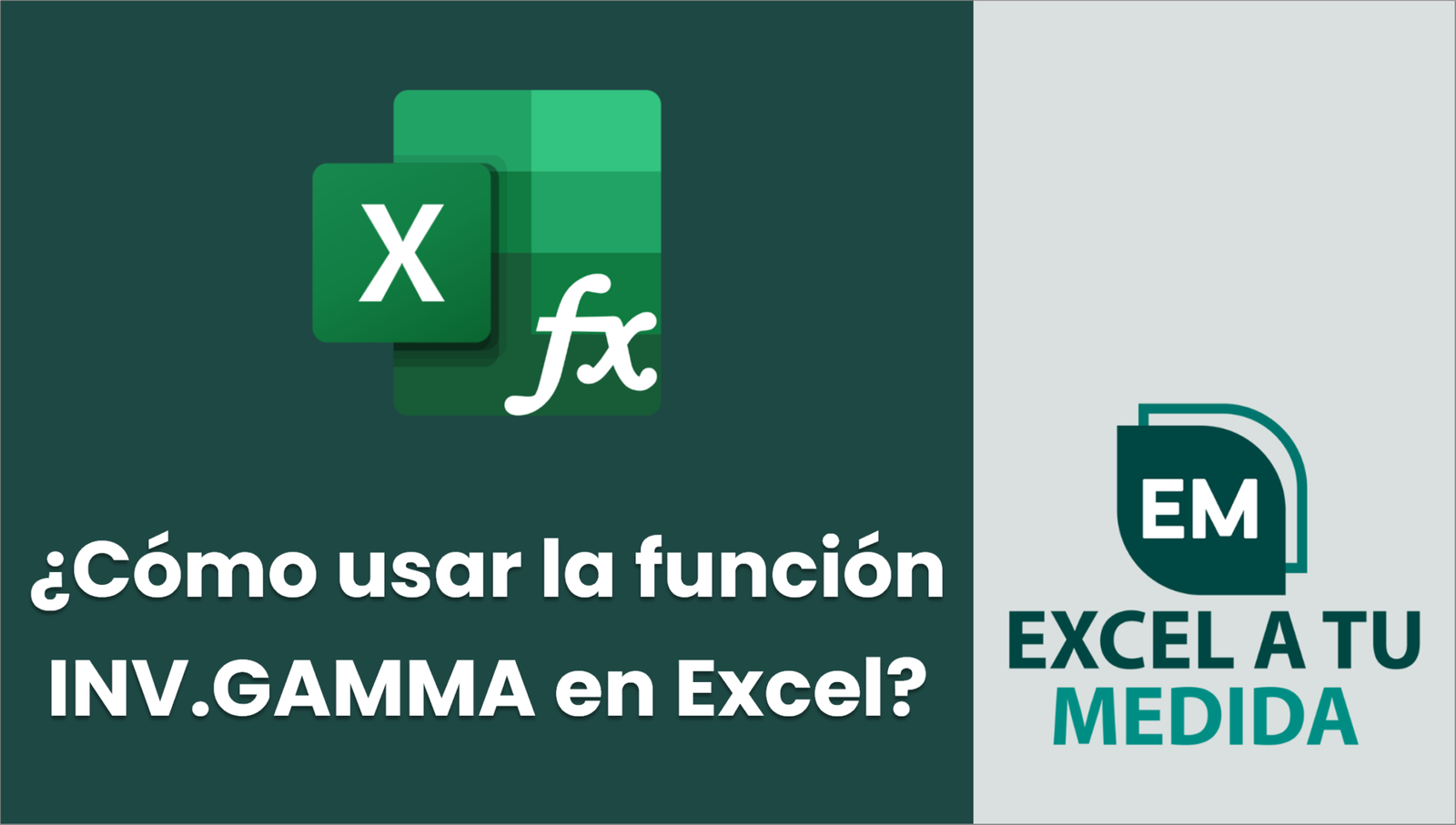 ¿Cómo usar la función INV.GAMMA en Excel? | Excel a tu medida