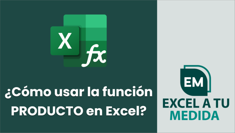 ¿Cómo usar la función PRODUCTO en Excel? | Excel a tu medida