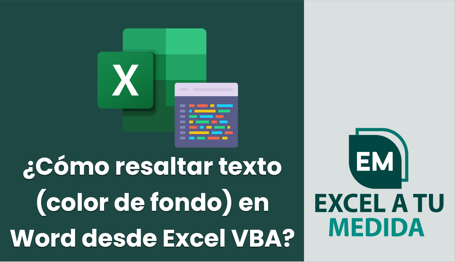 ¿Cómo resaltar texto (color de fondo) en Word desde Excel VBA? | Excel ...
